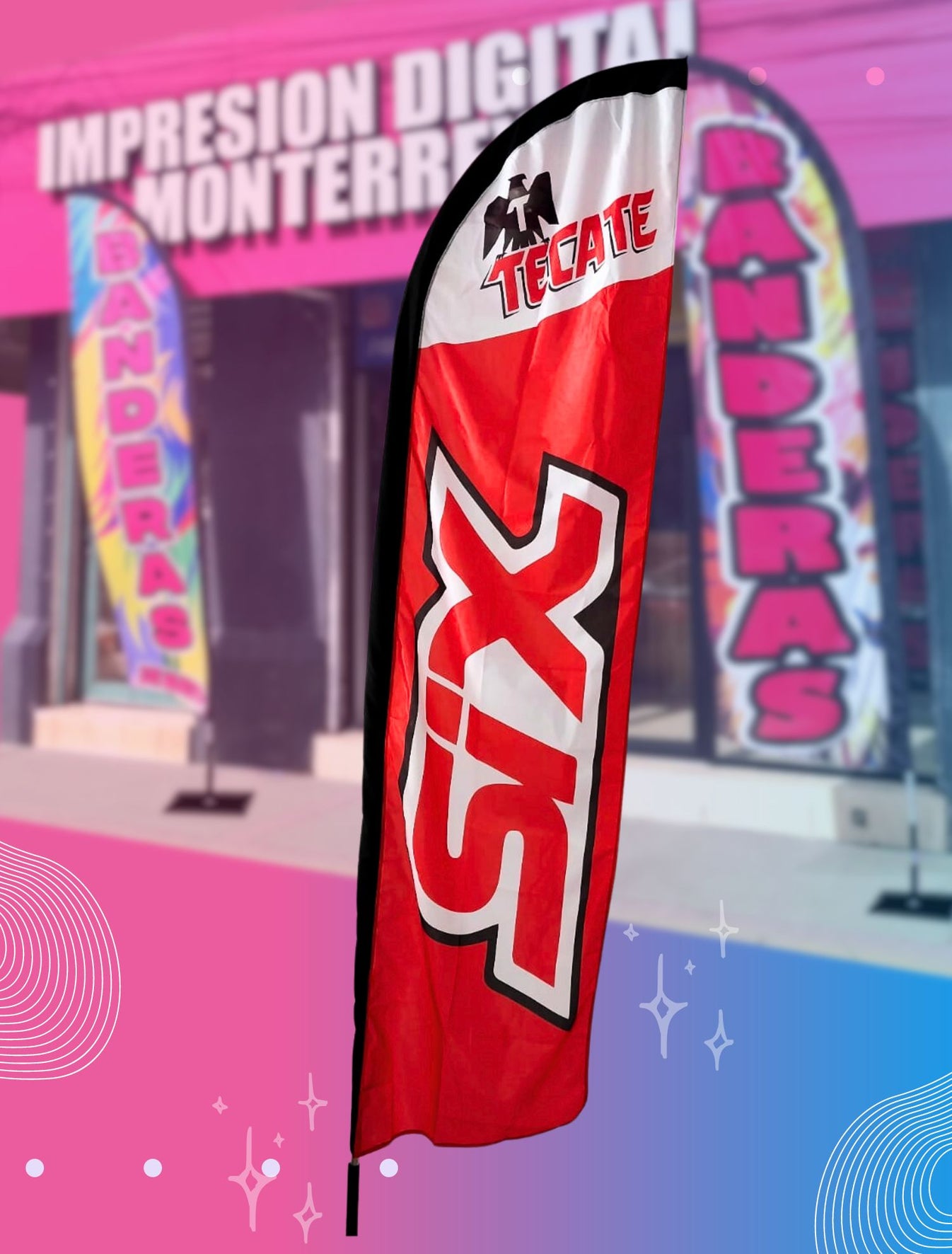 Catalogo de Banderas Publicitarias en Sublimación – IDM Impresion